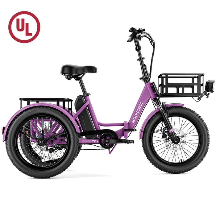 Safe & Sustainable TK1 Folding Electric Trike | Comfortable, Stable ...