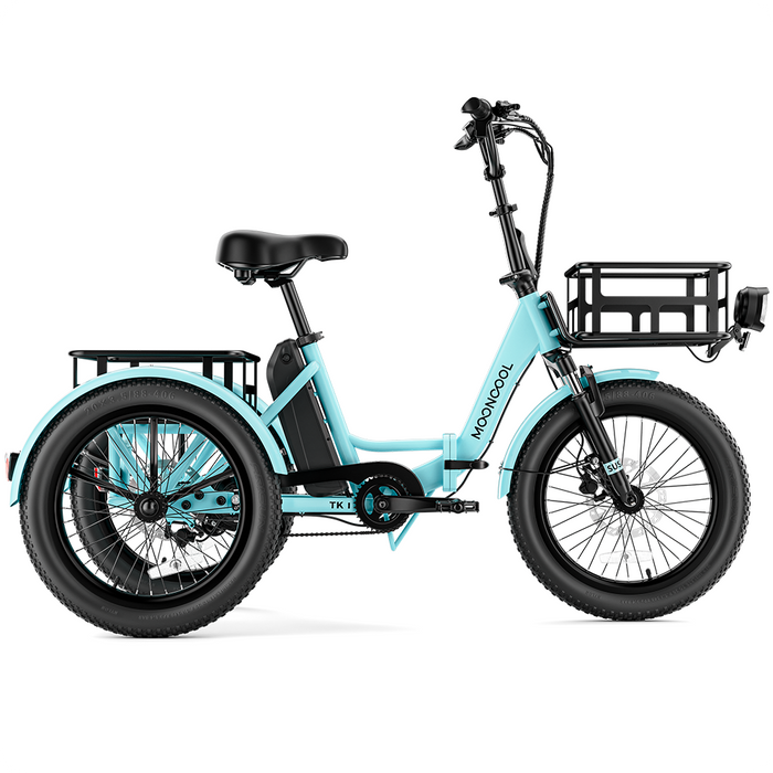 Safe & Sustainable TK1 Folding Electric Trike | Comfortable, Stable ...