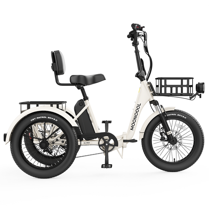 TK Pro Electric Tricycle | Safer, Powerful, Foldable Electric Trike - Mooncool